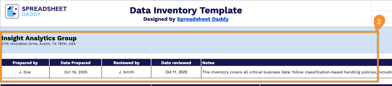 Free☝️ Data Inventory Spreadsheet Template (Google Sheets, Excel, & PDF ...