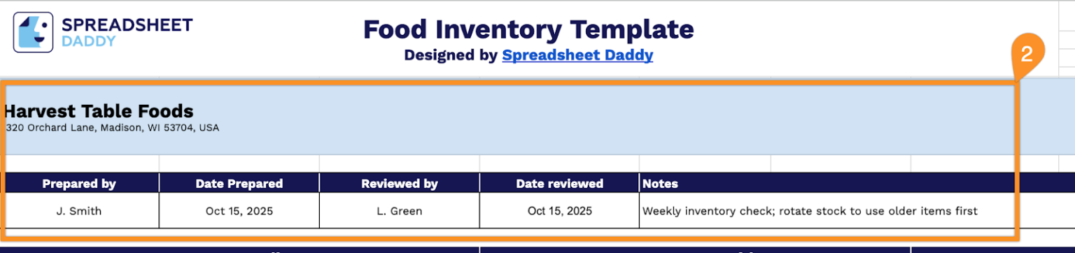 Free☝️ Food Inventory Spreadsheet Template (Google Sheets, Excel, & PDF ...