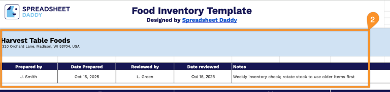 Free☝️ Food Inventory Spreadsheet Template (Google Sheets, Excel, & PDF ...