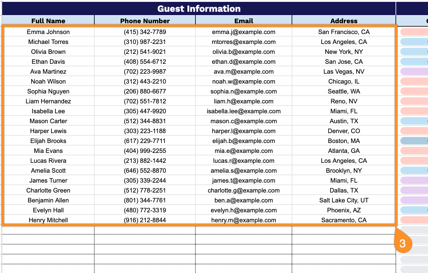 Free☝️ Wedding Guest List Spreadsheet Template (Google Sheets, Excel ...