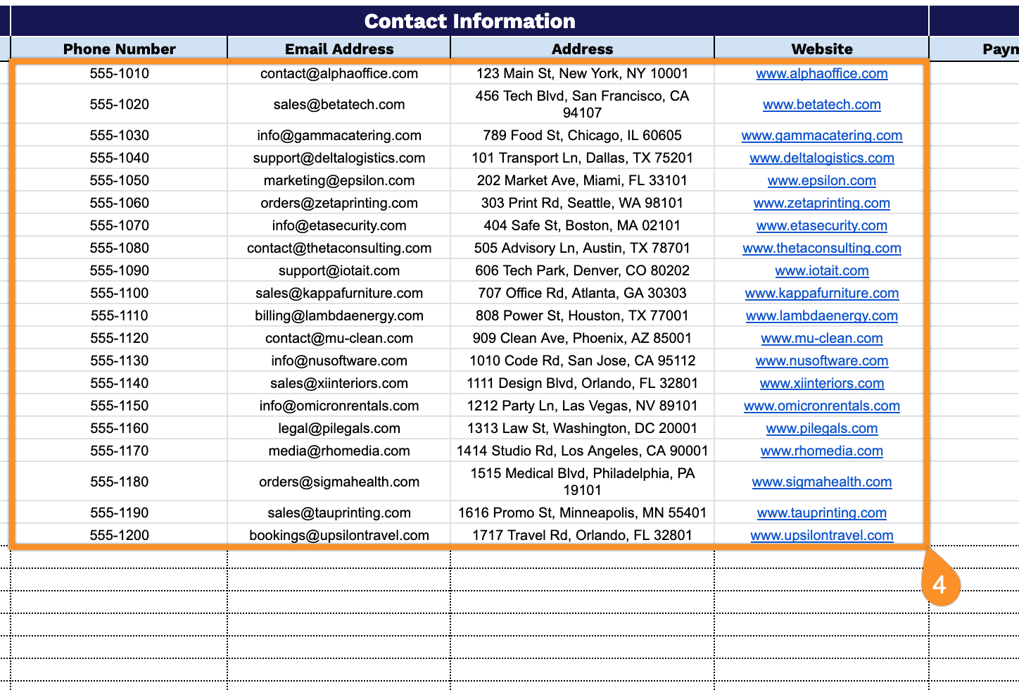 Free☝️ Vendor Contact List Spreadsheet Template (Google Sheets, Excel ...