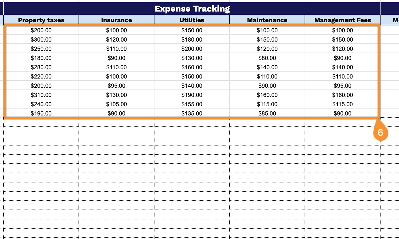 Free☝️ Rental Property Spreadsheet Template (Google Sheets, Excel ...