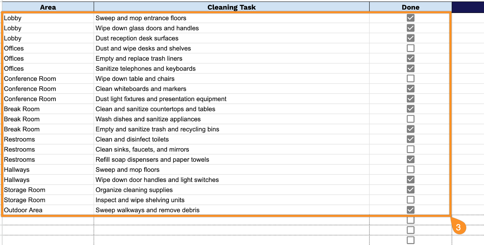 Free☝️ Cleaning Schedule Spreadsheet Template (Google Sheets, Excel ...
