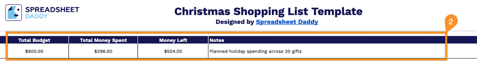 Free☝️ Christmas Shopping List Spreadsheet Template (Google Sheets ...
