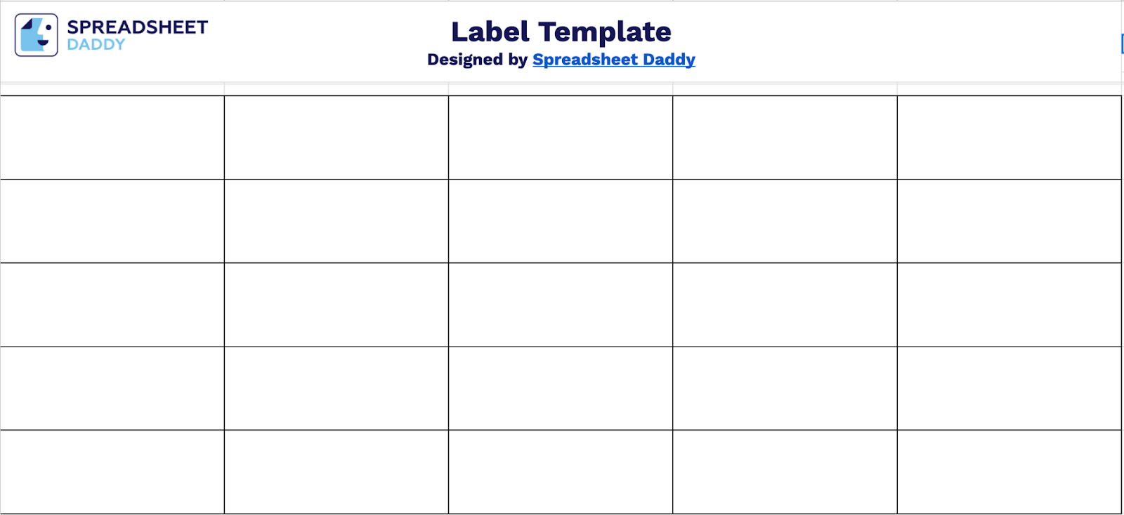 Free☝️ Label Spreadsheet Template (Google Sheets, Excel, & PDF Downloads)