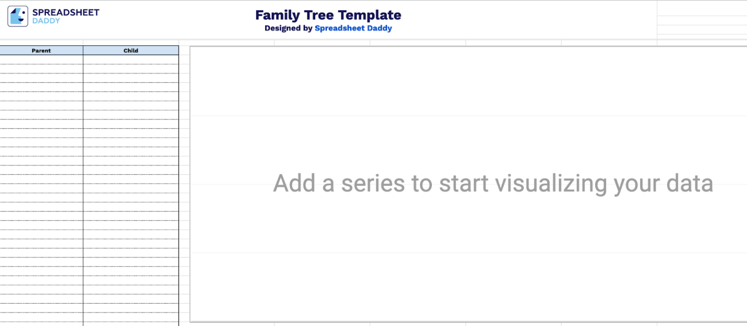 Free☝️ Family Tree Template Spreadsheet Template (Google Sheets, Excel ...