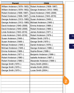 Free☝️ Family Tree Template Spreadsheet Template (Google Sheets, Excel ...
