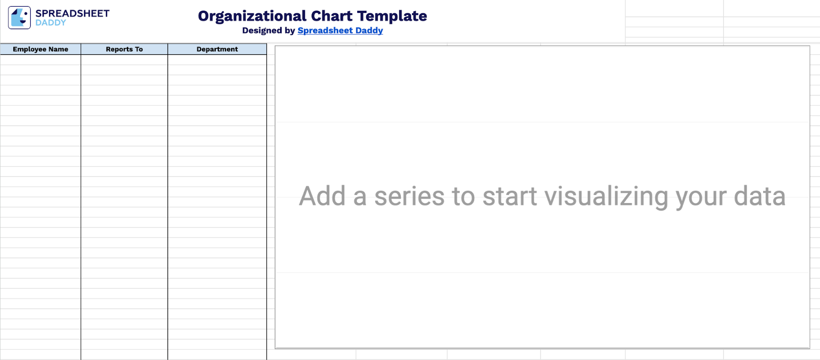 Free☝️ Organizational Chart Spreadsheet Template (Google Sheets, Excel ...