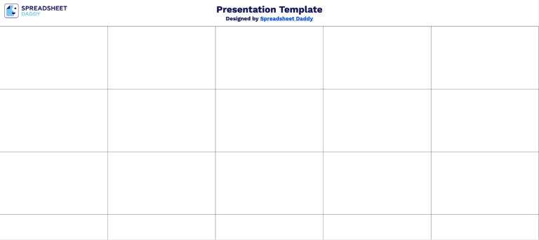Free☝️ Presentation Spreadsheet Template (Google Sheets, Excel, & PDF ...