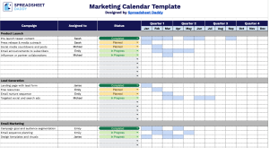 Free☝️ Marketing Calendar Template (Google Sheets, Excel, & PDF Downloads)