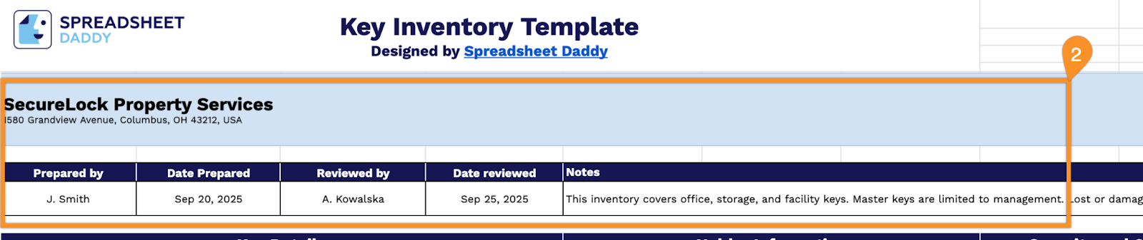 Free☝️ Key Inventory Spreadsheet Template (Google Sheets, Excel, & PDF ...