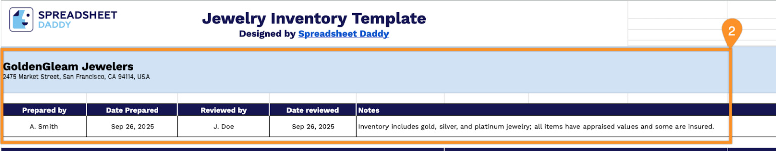 Free☝️ Jewelry Inventory Spreadsheet Template (Google Sheets, Excel ...