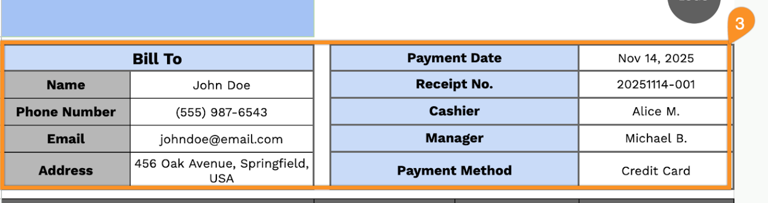 Free☝️ Supermarket Receipt Template (Google Sheets, Excel, Word, Google ...