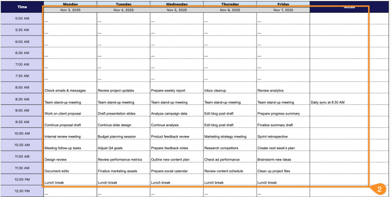 Free☝️ Work Calendar Template (Google Sheets, Excel, & PDF Downloads)