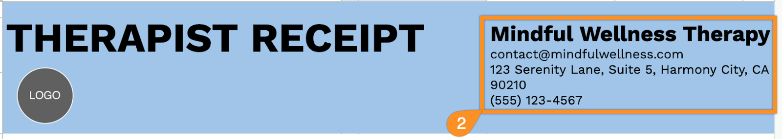 Free☝️ Therapist Receipt Template (Google Sheets, Excel, Word, Google ...