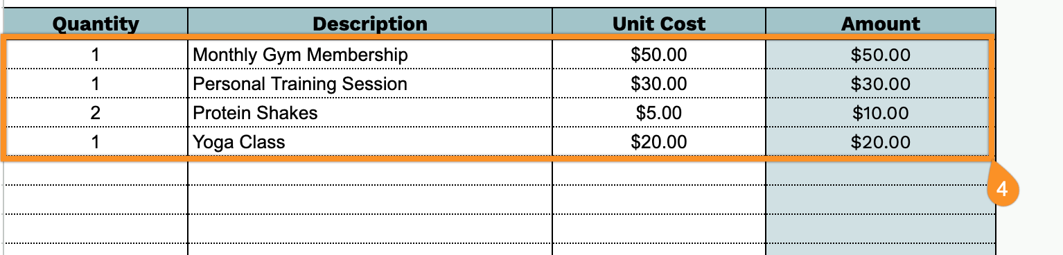 Free☝️ Gym Receipt Template (Google Sheets, Excel, Word, Google Docs ...