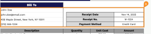 Free☝️ Membership Receipt Template (Google Sheets, Excel, Word, Google ...