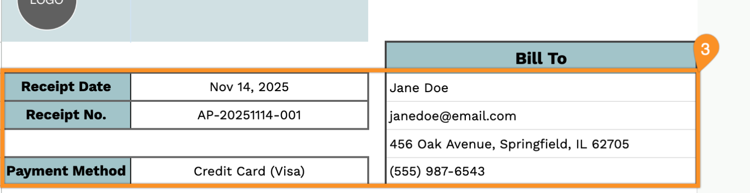 Free☝️ Advance Payment Receipt Template (Google Sheets, Excel, Word ...
