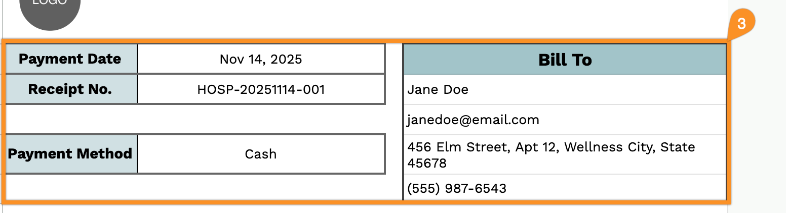 Free☝️ Hospital Receipt Template (Google Sheets, Excel, Word, Google ...