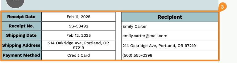 Free☝️ Shipping Receipt Template (Google Sheets, Excel, Word, Google ...
