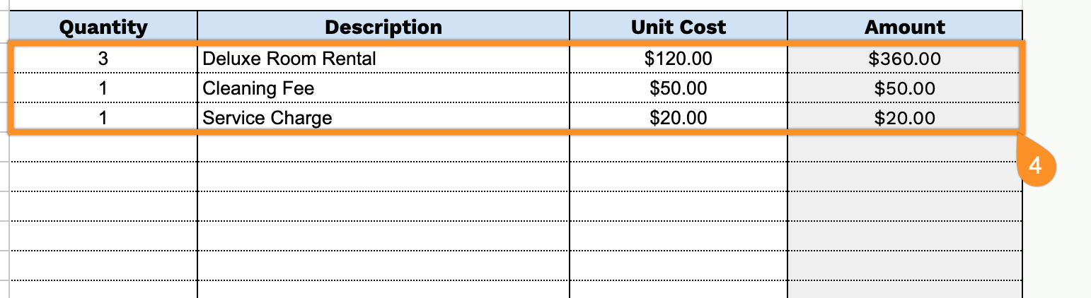 Free☝️ Room Rental Receipt Template (Google Sheets, Excel, Word, Google ...