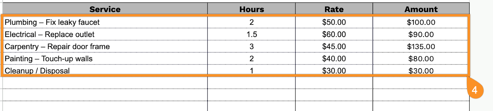 Free☝️ Home Repair Receipt Template (Google Sheets, Excel, Word, Google ...
