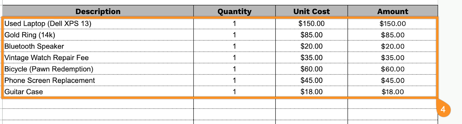 Free☝️ Pawn Shop Receipt Template (Google Sheets, Excel, Word, Google ...
