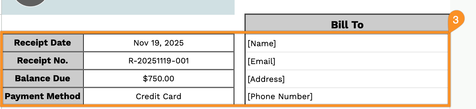 Free☝️ Partial Payment Receipt Template (Google Sheets, Excel, Word ...