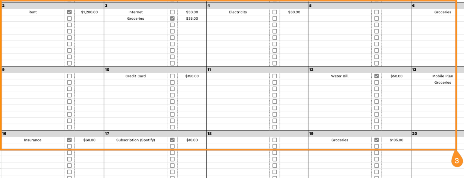 Free☝️ Bill Payment Calendar Template (Google Sheets, Excel, & PDF ...