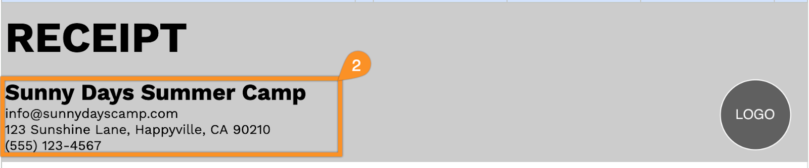 Free☝️ Summer Camp Receipt Template (Google Sheets, Excel, Word, Google ...