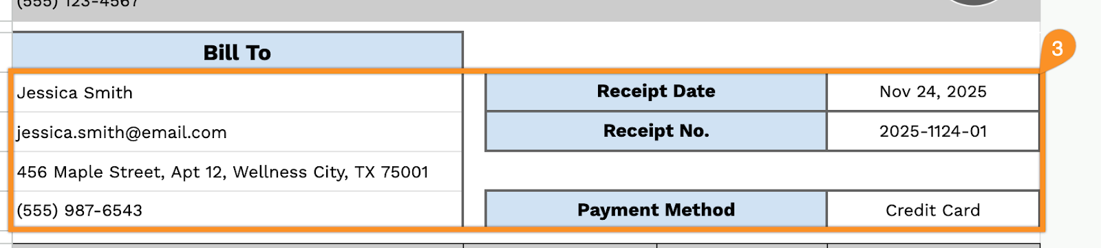 Free☝️ Massage Receipt Template (Google Sheets, Excel, Word, Google ...