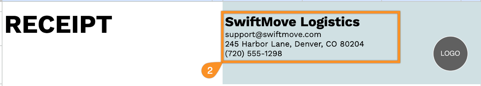 Free☝️ Moving Company Receipt Template (Google Sheets, Excel, Word ...