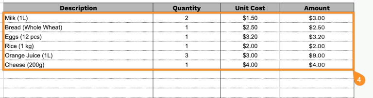 Free☝️ Grocery Receipt Template (Google Sheets, Excel, Word, Google ...