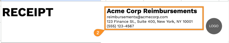Free☝️ Reimbursement Receipt Template (Google Sheets, Excel, Word ...