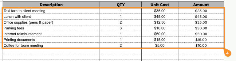 Free☝️ Reimbursement Receipt Template (Google Sheets, Excel, Word ...