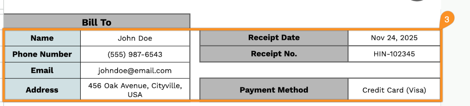 Free☝️ Holiday Inn Receipt Template (Google Sheets, Excel, Word, Google ...