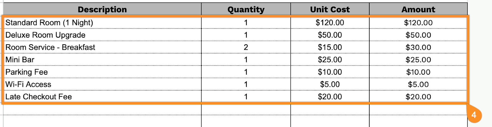 Free☝️ Holiday Inn Receipt Template (Google Sheets, Excel, Word, Google ...