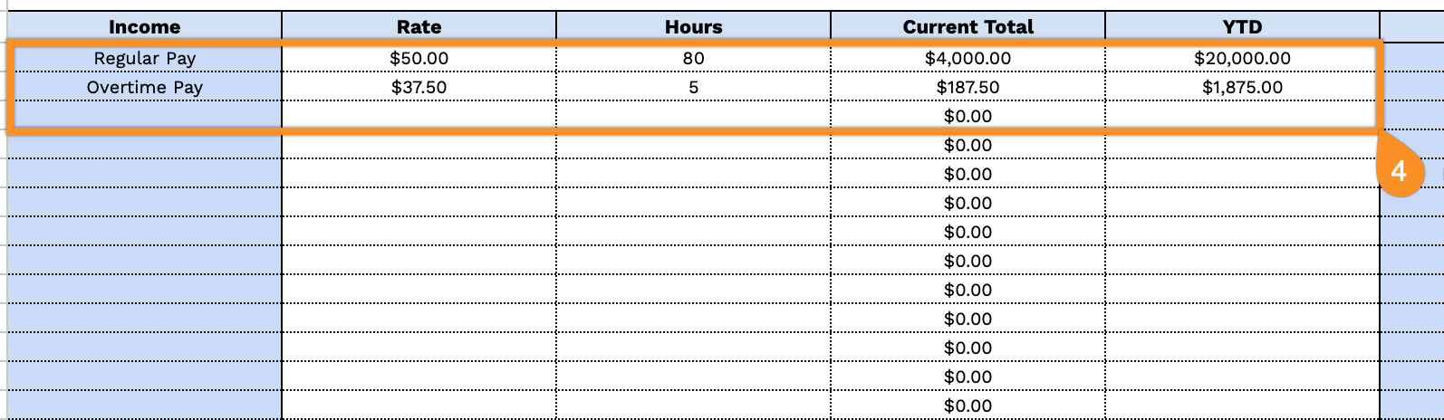 Free☝️ Pay Stub Spreadsheet Template (Google Sheets, Excel, & PDF ...