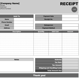 167☝️ Free Receipt Templates in 2025 (Google Sheets, Excel, Word ...