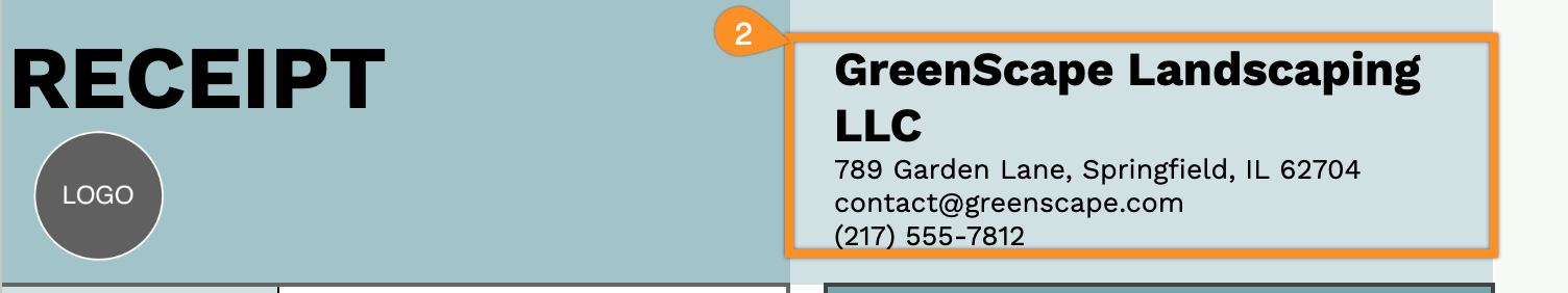 Free☝️ Landscape Receipt Template (Google Sheets, Excel, Word, Google ...