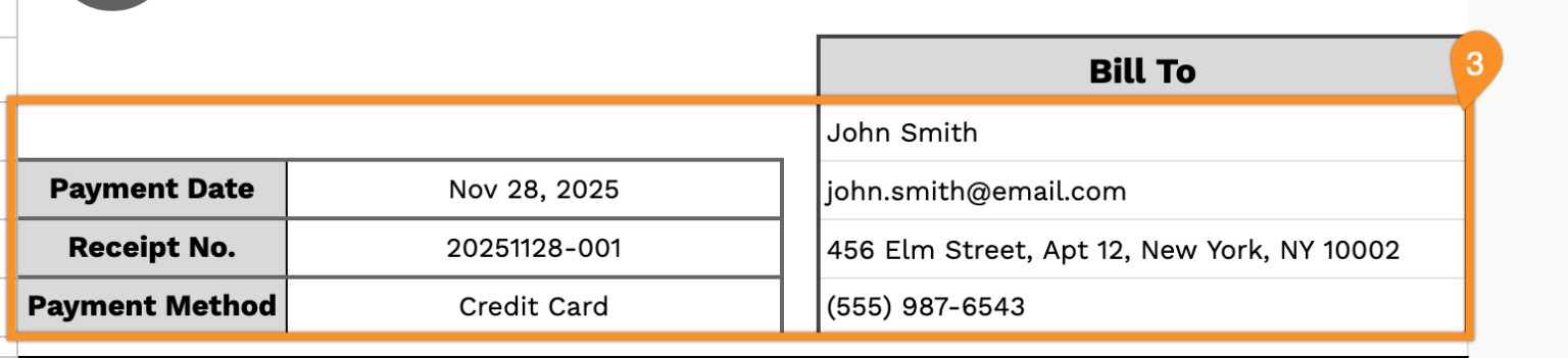 Free☝️ Work Receipt Template (Google Sheets, Excel, Word, Google Docs ...