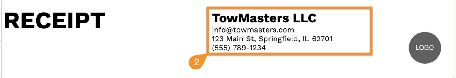 Free☝️ Tow Receipt Template (Google Sheets, Excel, Word, Google Docs ...