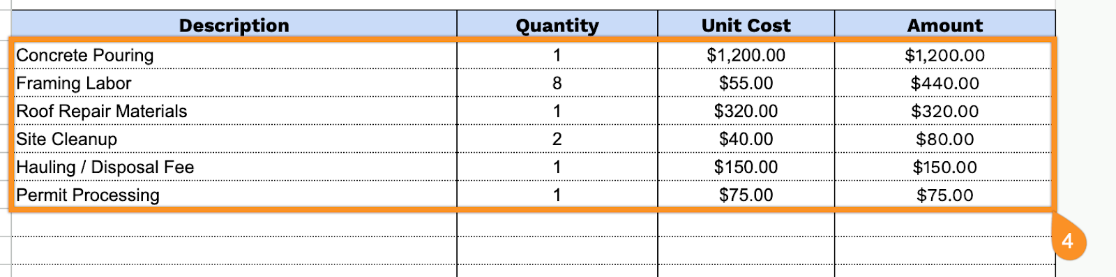 Free☝️ Construction Receipt Template (Google Sheets, Excel, Word ...