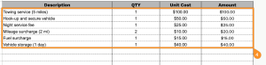 Free☝️ Tow Receipt Template (Google Sheets, Excel, Word, Google Docs ...