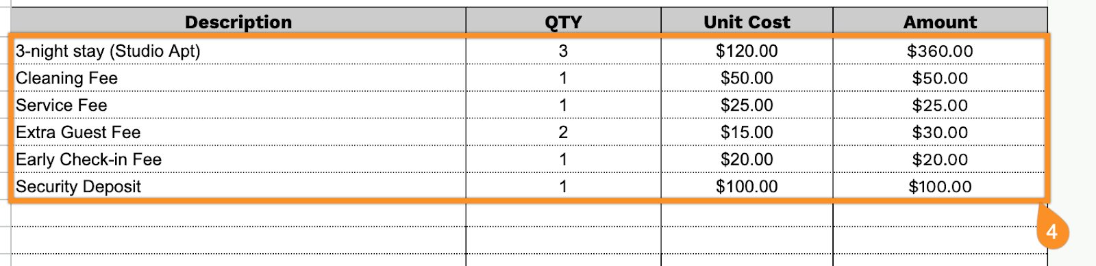 Free☝️ Airbnb Receipt Template (Google Sheets, Excel, Word, Google Docs ...