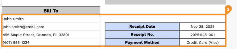 Free☝️ Airbnb Receipt Template (Google Sheets, Excel, Word, Google Docs ...