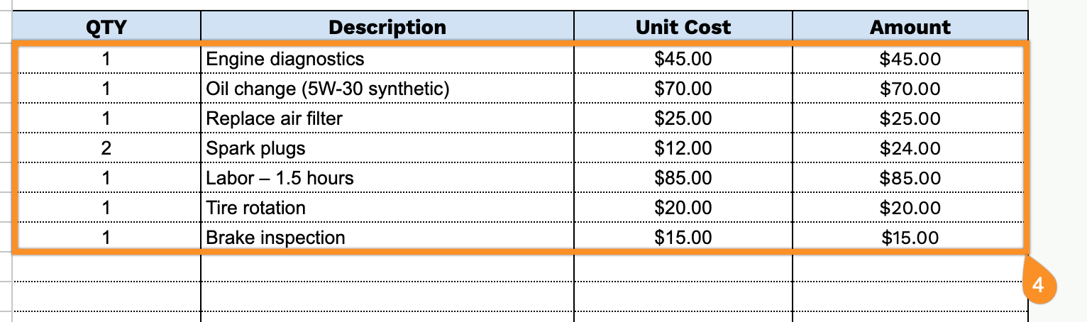 Free☝️ Mechanic Receipt Template (Google Sheets, Excel, Word, Google ...