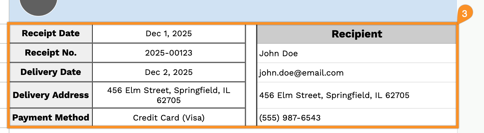 Free☝️ Delivery Receipt Template (Google Sheets, Excel, Word, Google ...