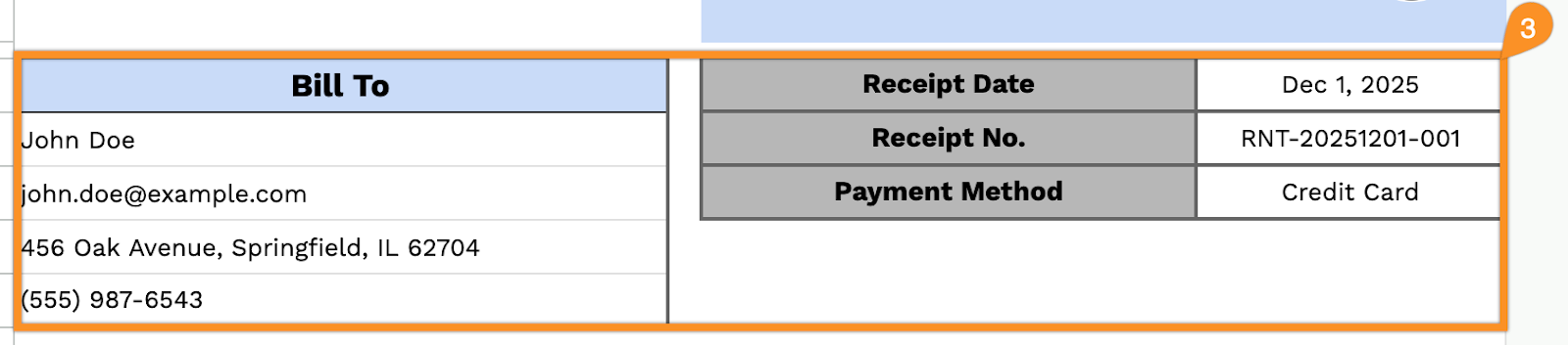 Free☝️ Rental Receipt Template (Google Sheets, Excel, Word, Google Docs ...
