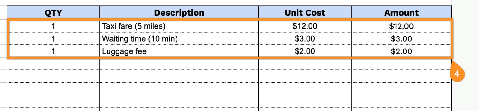 Free☝️ Taxi Receipt Template (Google Sheets, Excel, Word, Google Docs ...